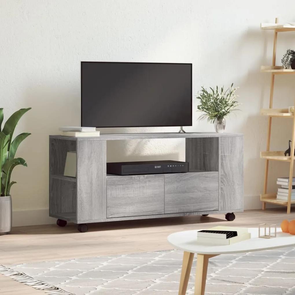 vidaXL TV skříňka 102 x 34,5 x 43 cm kompozitní dřevo [833747] Barva: hnědý dub