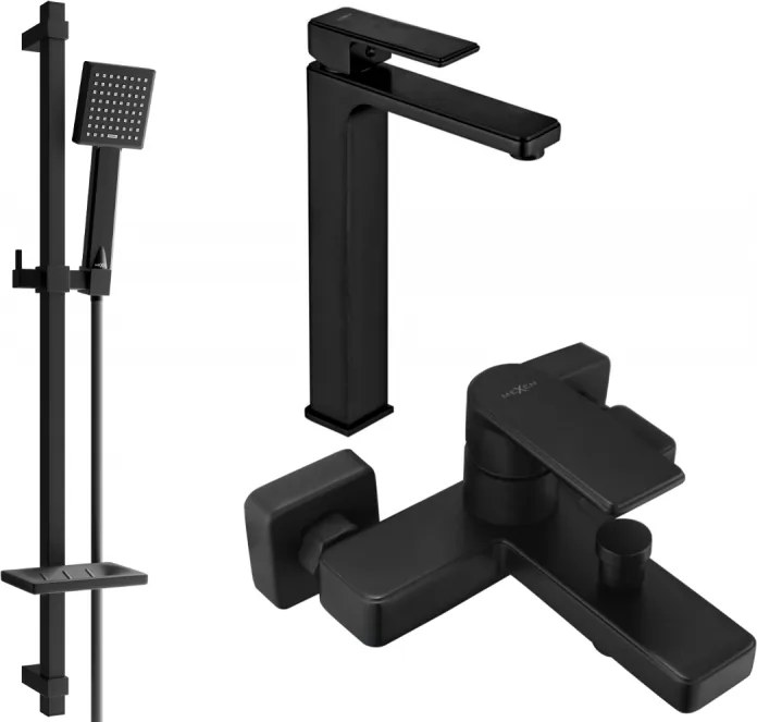 Mexen Mino DQ45 vana set, černý - 72413DQ45-70