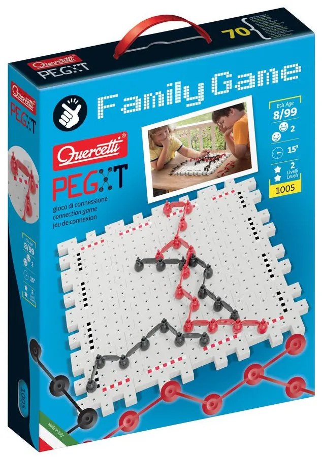 Quercetti Family Game PegXt – strategická propojovací hra