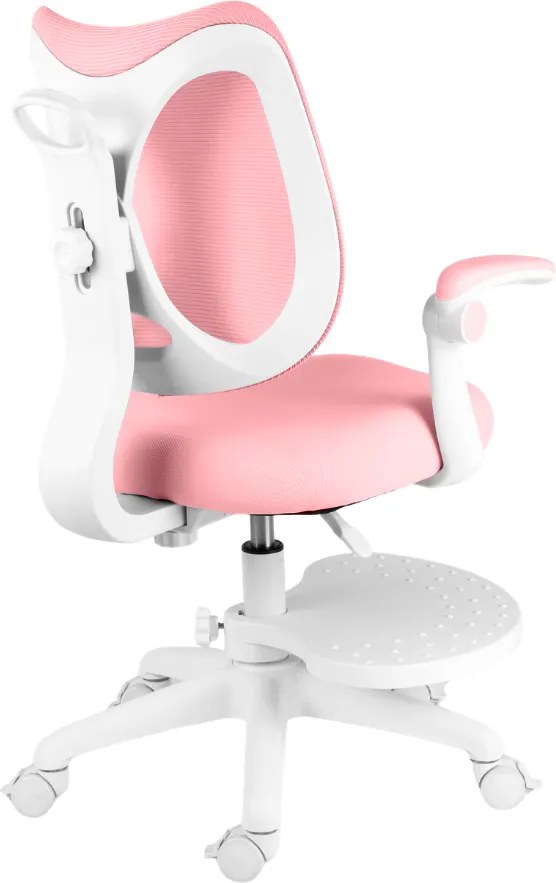 Dětská rostoucí židle Neoseat JUNI 022 — látka, pratelný potah, růžová