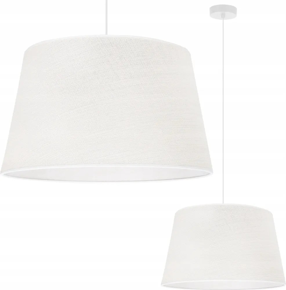 Závěsná Stropní Lampa Lustr Bílé Boho Stínidlo Z Juty Do Jídelny Kuchyně