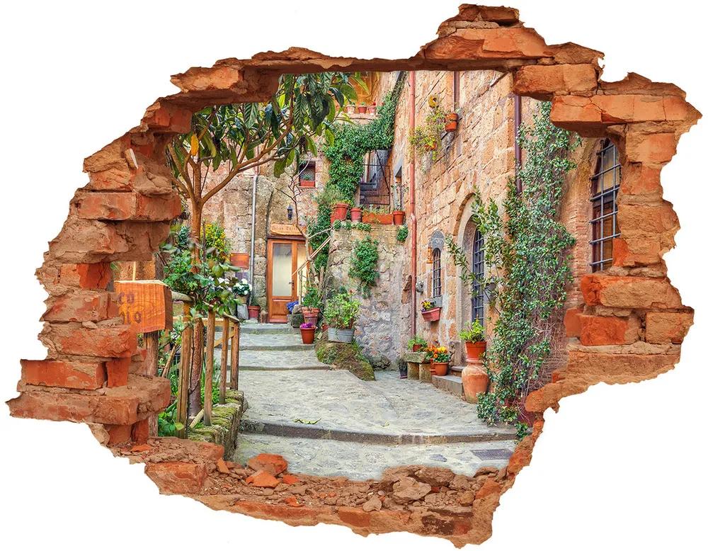 Wallmuralia Fototapeta díra na zeď Italské uličky 90x70 cm