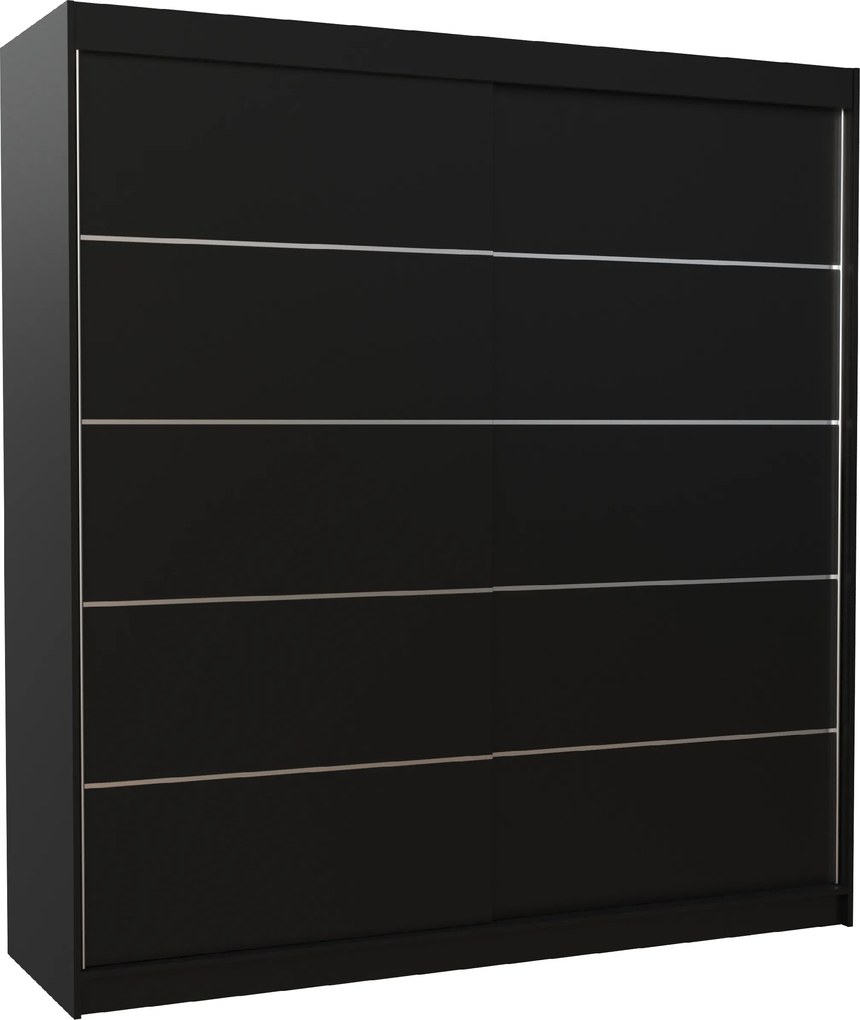 ADRK Furniture Skříň s posuvnými dveřmi ESTEVA 200 ADRK-SW-EST-B-200