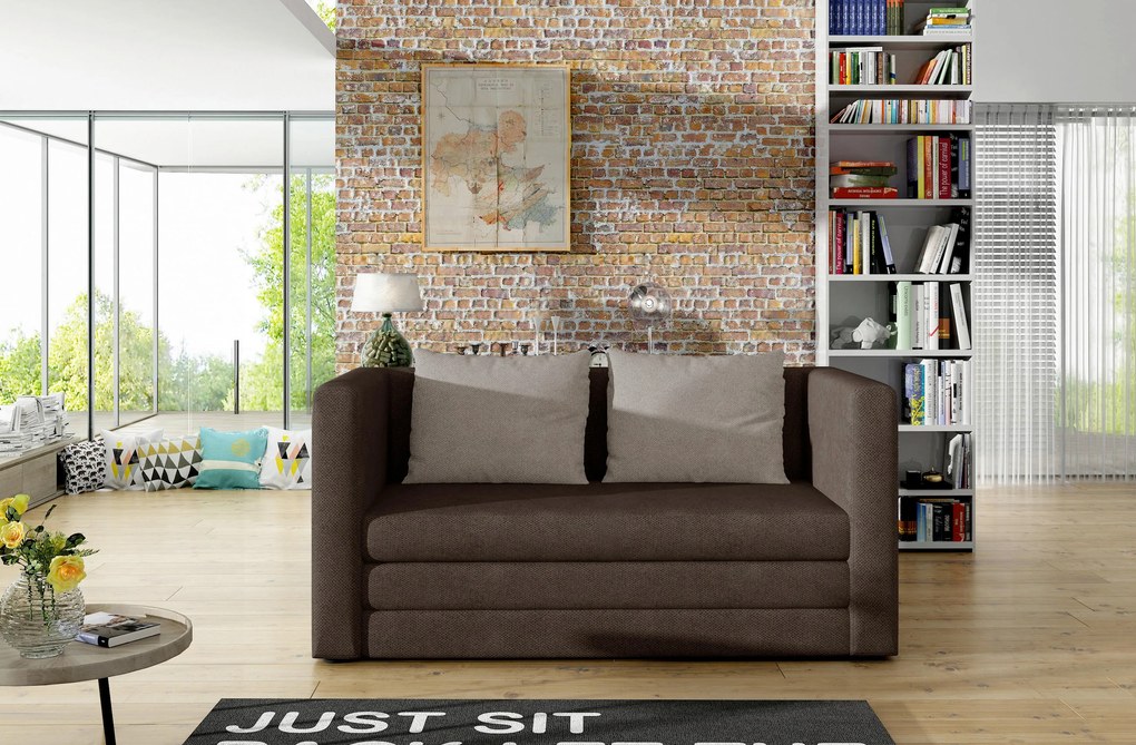 XXXLutz ROZKLÁDACÍ POHOVKA, textil, hnědá, béžová MID.YOU - Rozkládací pohovky - 00000L003605