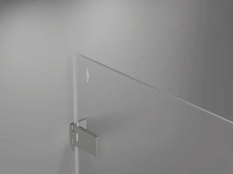 Mexen Lunar-F L, sprchový kout pravý 100 x 70 cm, 8mm čiré sklo, ocelový profil, 836L-100-070-97-00-P