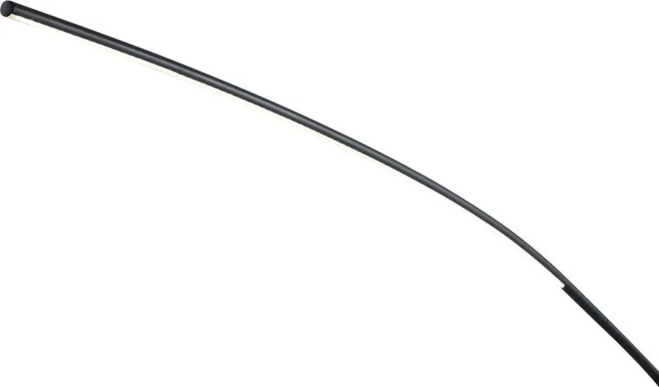 Tmavě hnědá LED stmívatelná stojací lampa (výška 210 cm) Shanghai – Trio