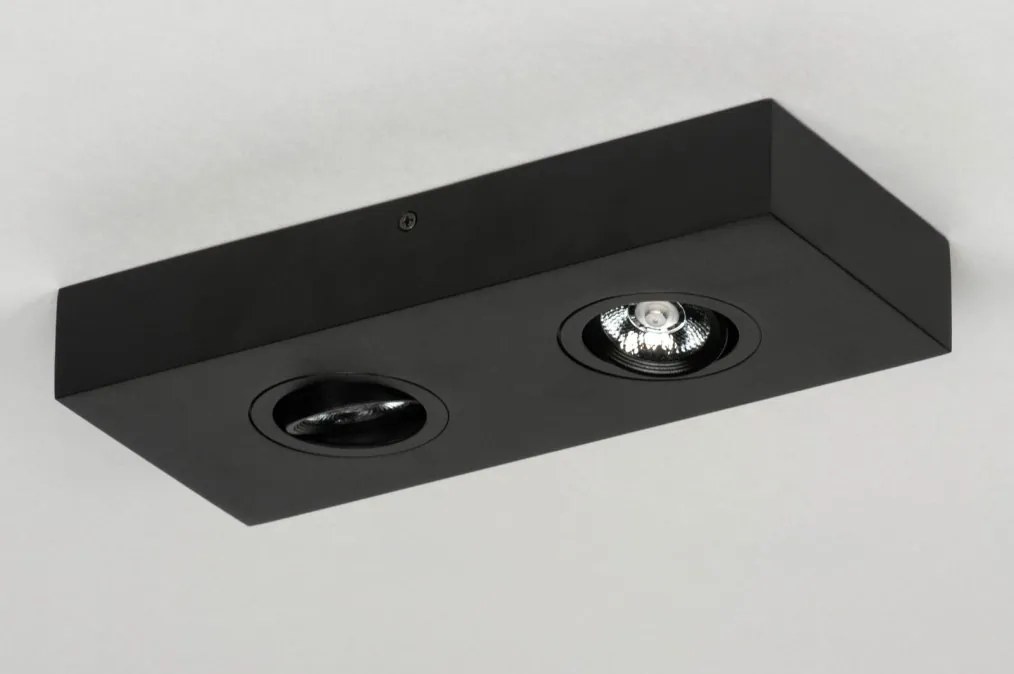 Stropní LED svítidlo Spot Quality Quadra 2 Black