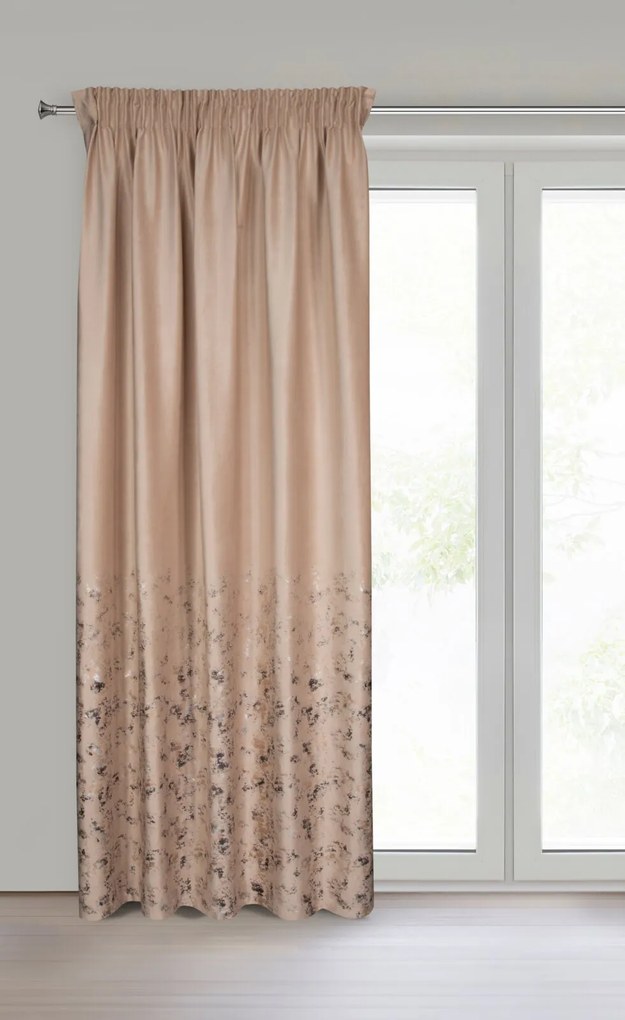 ZATEMŇOVCÍ ZÁVĚS NA PÁSCE MARIELA 140X270 CM VZOROVANÁ
