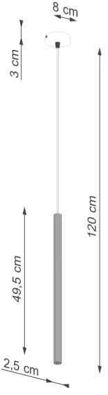 Sollux SL.1338 - Lustr na lanku ARCHE 1xG9/8W/230V černá