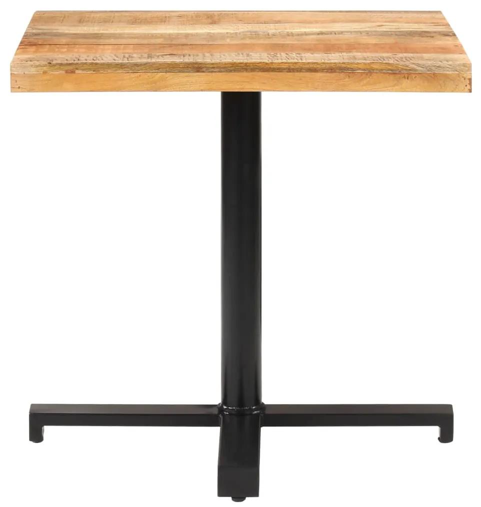Bistro stůl Dansey - čtvercový - hrubé mangovníkové dřevo | 80x80x75 cm