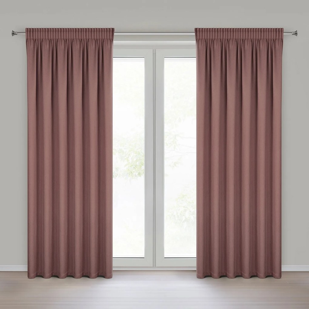 ZÁVĚS NA PÁSCE OLENA 140X270 CM TMAVĚ RŮŽOVÝ