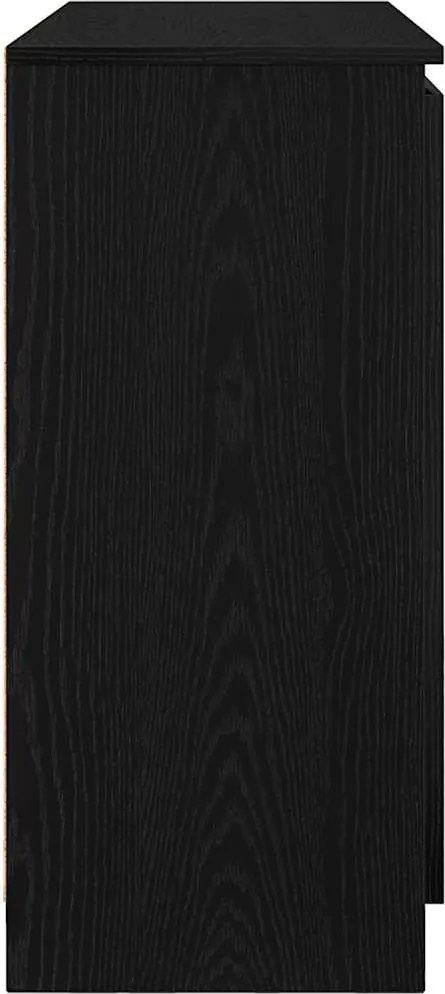 Příborník se zásuvkami Černý dub 100,5x35x76cm kompozitní dřevo 3328445