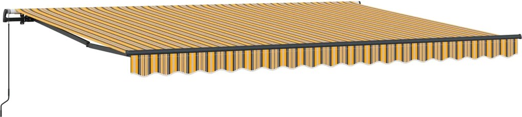 Stahovací markýza Vícebarevný 450 × 350 cm Polyester a hliník 3331117