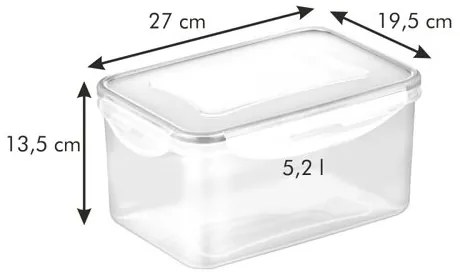 Dóza FRESHBOX 5,2 l, hluboká