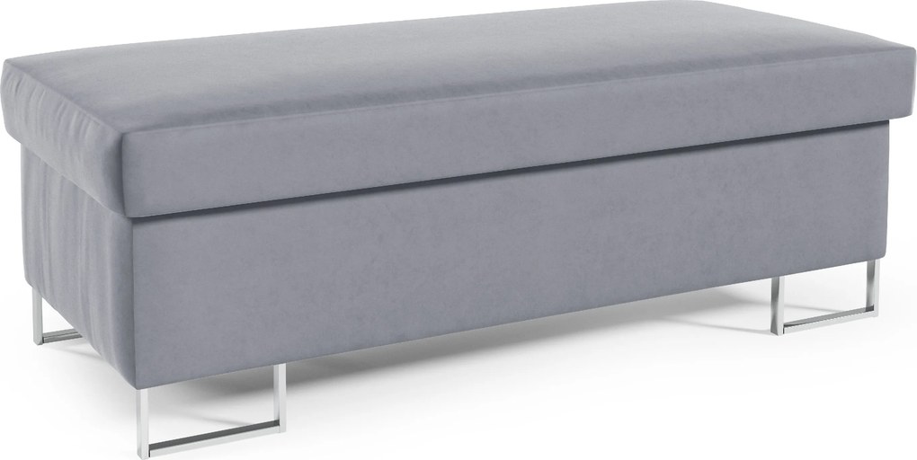 Eka Podnožka ALICE 105 cm Barva látky: Šedá (Monolith 85)
