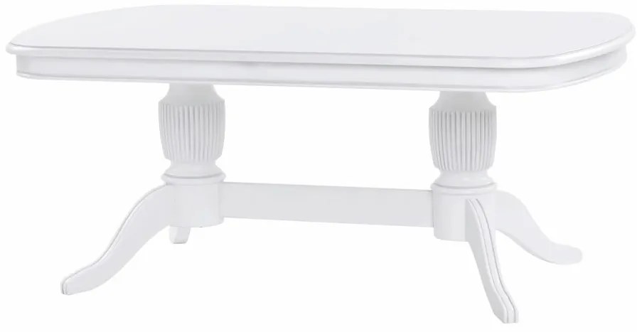 Bílý dřevěný konferenční stolek Folke Mozart Constanze, délka 130 cm