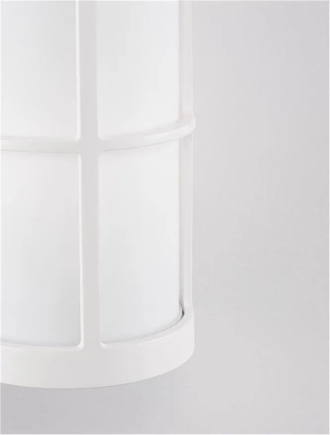 NV 9002850 Venkovní nástěnné svítidlo STONE bílý hliník a akryl E27 1x12W 220-240V IP54 bez žárovky - NOVA LUCE