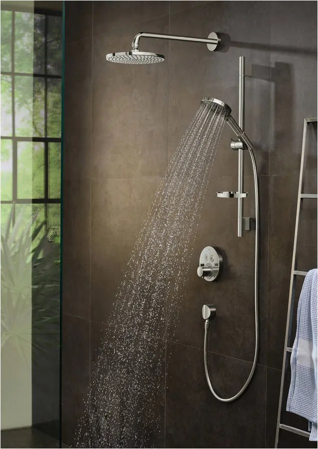 Hansgrohe Raindance Select S, sprchová sada 120 3jet PowderRain se sprchovou tyčí 65 cm, chromová, HAN-27654000
