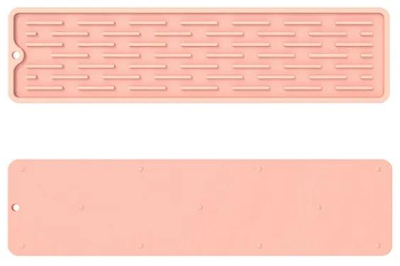 Praktická odkapávací podložka s drážkami Barva: Růžová