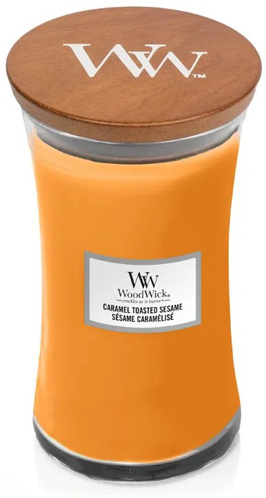 WoodWick vonná svíčka Caramel Toasted Sesame velká váza