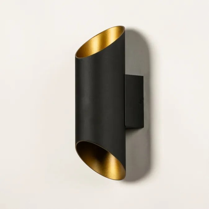 Nástěnné designové svítidlo Giardanno Black and Gold