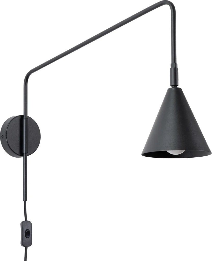 Sollux Lighting Nástěnné svítidlo NOX černé