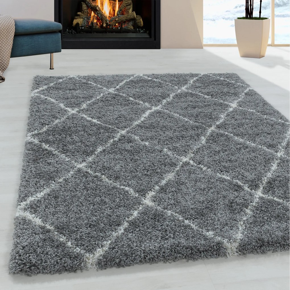 Ayyildiz koberce Kusový koberec Alvor Shaggy 3401 grey - 60x110 cm