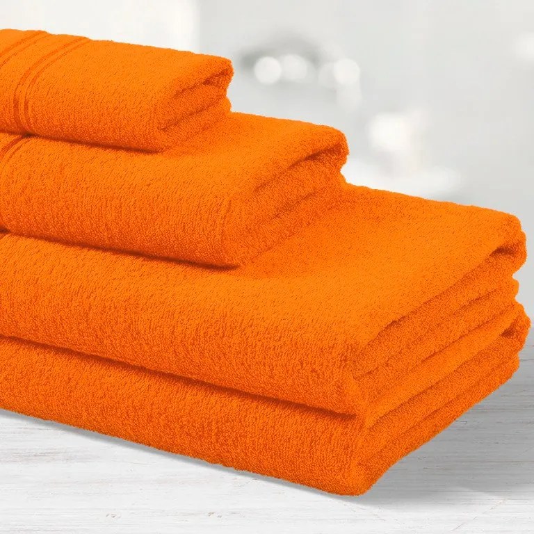 Goldea froté ručník / osuška nela - oranžový 70 x 140 cm