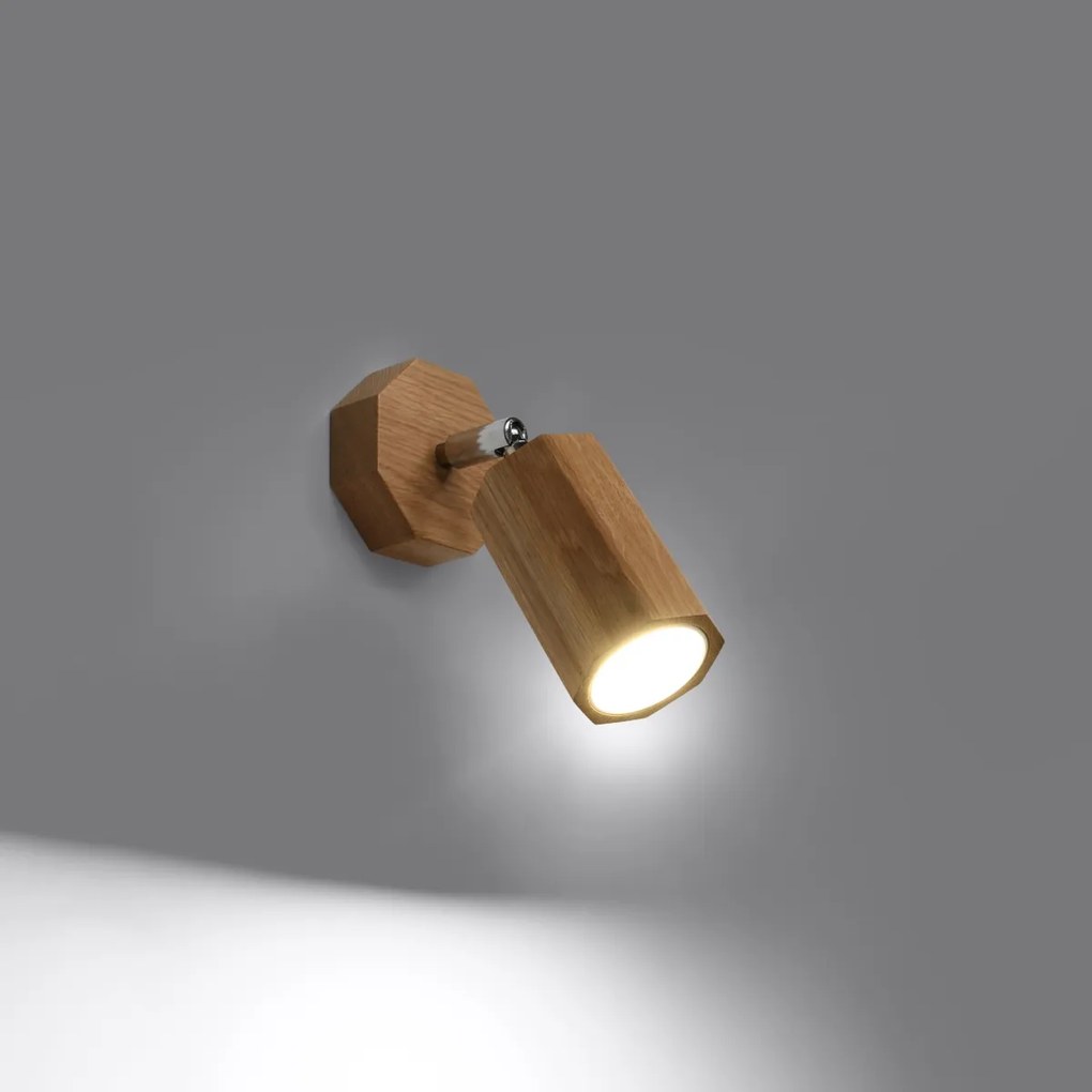 Sollux Lighting Nástěnné svítidlo ZEKE dub