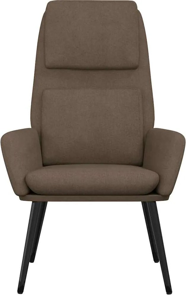 Relaxační židle taupe textil 341321