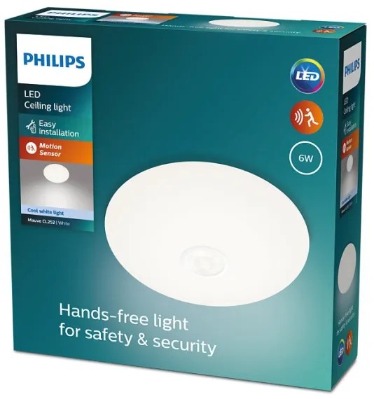 Philips - LED Stropní svítidlo se senzorem MAUVE LED/6W/230V 4000K
