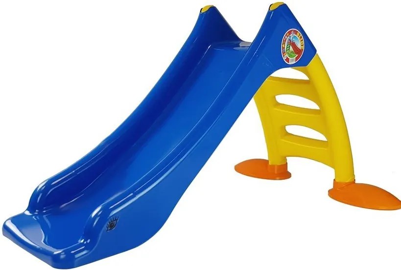 Dorex Zahradní skluzavka pro děti s 3stupňovým žebříkem, modrá, 130 cm, 424