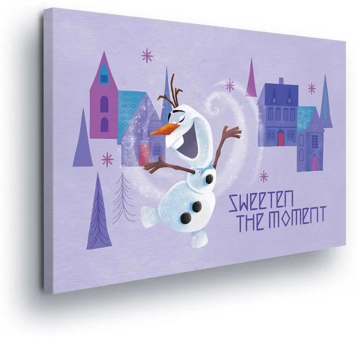 GLIX Obraz na plátně - Disney Olaf v Ledovém Království 100x75 cm