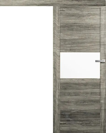 posuvné interiérové dveře na stěnu vasco doors TEO model 3 Průchozí rozměr: 70 x 197 cm, Orientace dveří: Levé dveře, Dekor: Buk jasmínový