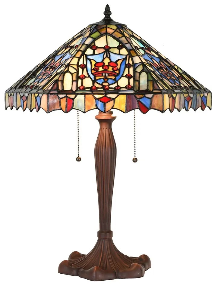 Stolní lampa Tiffany Aubrie - 47x60 cm E27/max 2x60W