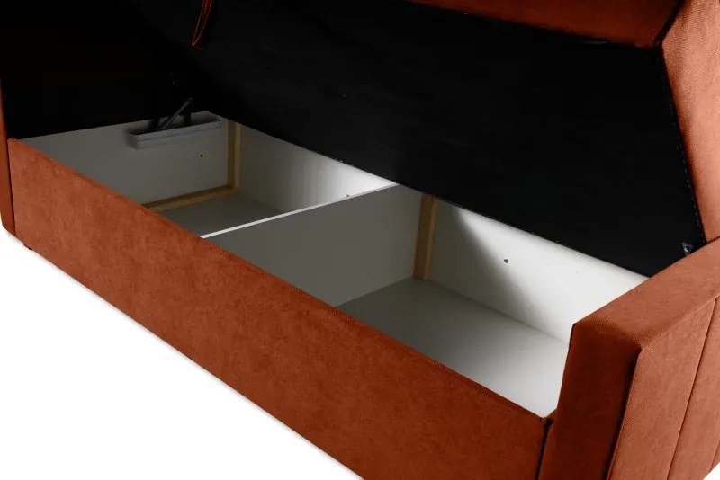 Boxspring postel RITA, 200x160, oranžová (pretty 9)