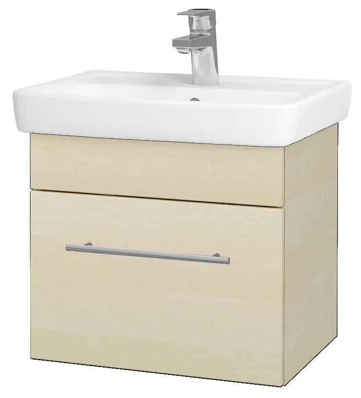 Dřevojas Koupelnová skříň SOLO SZZ 50 Varianta: N01 Bílá lesk / Úchytka T02 / D05 Oregon