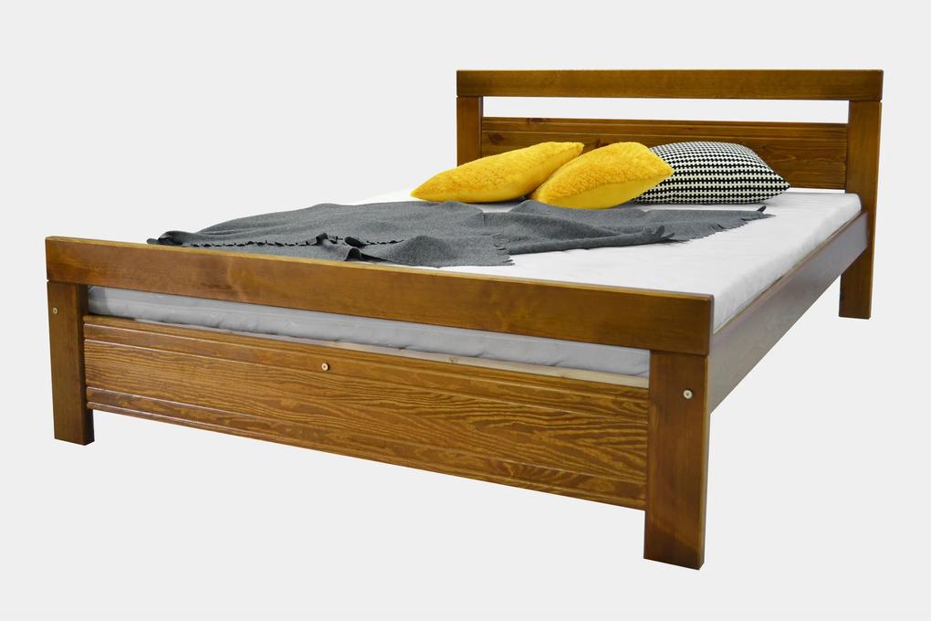Via-nábytek Postel z masivu pro seniory Sára 160 x 200 Povrchová úprava postele: Moření odstín ořech