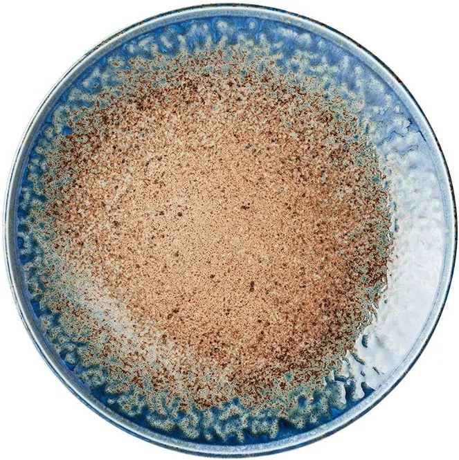Béžovo-modrý keramický talíř MIJ Earth & Sky, ø 25 cm