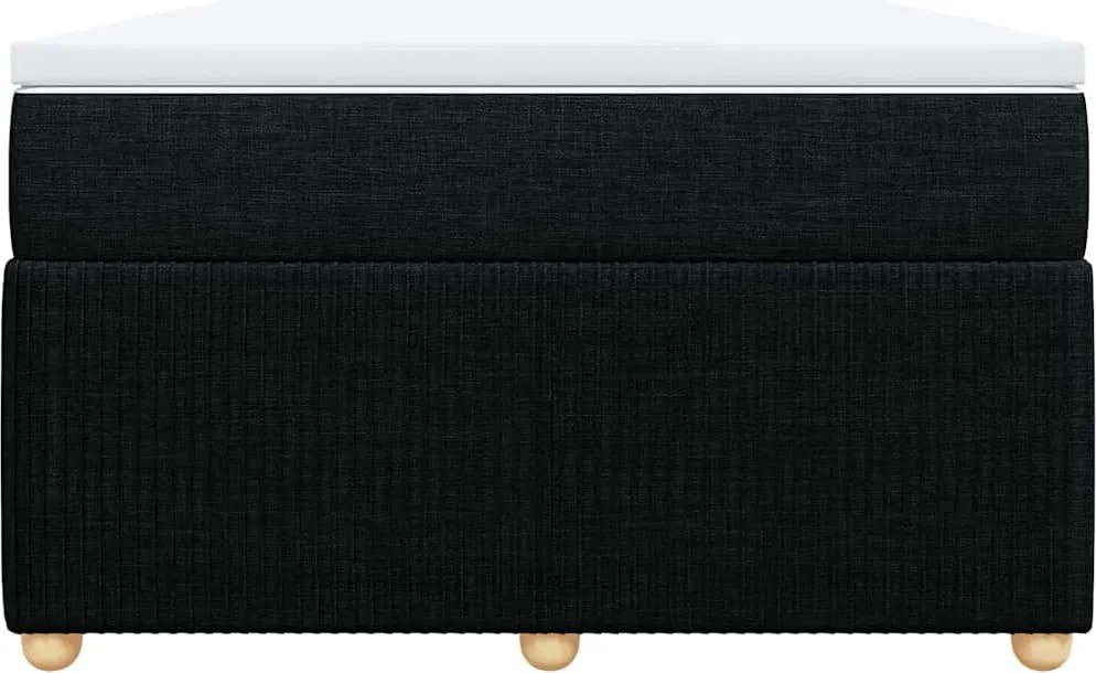 Box spring postel s matrací černá 120x200 cm textil 3285562