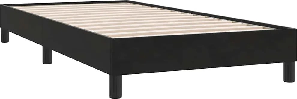 Postel Box Spring bez matrace černá 80x210 cm samet 3315803