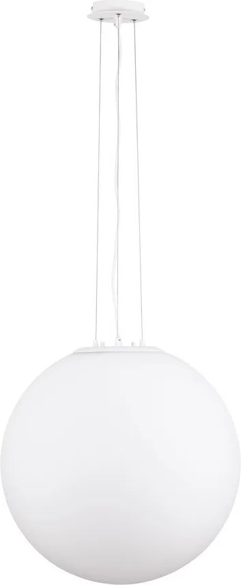 Bílé skleněné závěsné svítidlo ø 50 cm Nevoso – Nova Luce