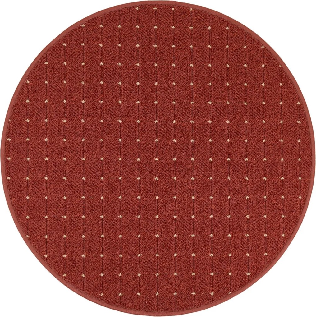 Condor Carpets, AKCE: 300x300 (průměr) kruh cm Kusový koberec Udinese terra kruh, oranžová, chodba / předsíň