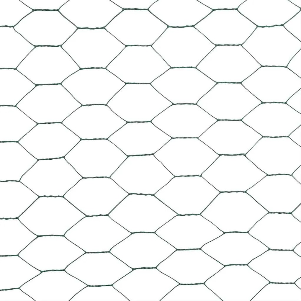 Pletivo ke kurníku ocel PVC vrstva 25 x 1,2 m zelené 143266