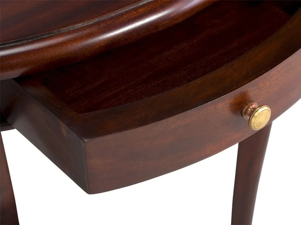 furniture-nabytek.cz - Masivní rohový toaletní stolek Camford z mahagonu, lakovaný, hnědý