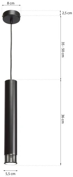 Lustr na lanku DANI 1xGU10/8W/230V