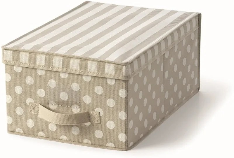 Béžový uložný box s víkem Cosatto Trend, 30 x 45 cm