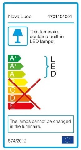Závěsné LED svítidlo NOVA LUCE FUSION 53W 3000K bílé 1701101001