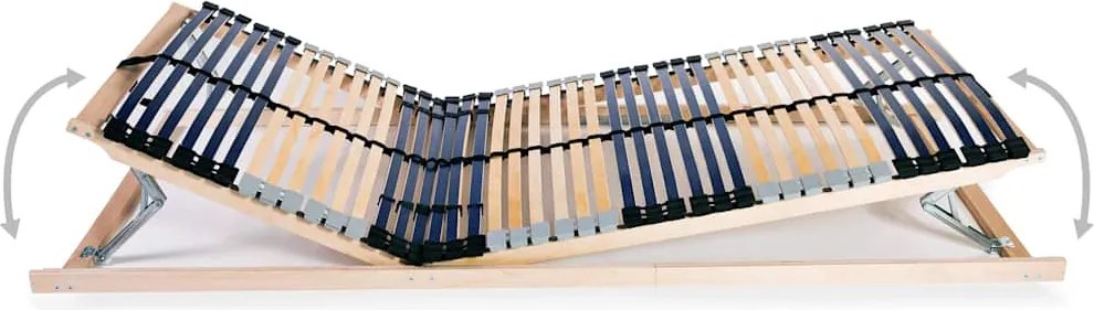 Lamelový rošt postele se 42 lamelami 7 zón 90 x 200 cm 246475