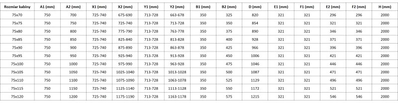 Mexen Mist-F Duo, skládací sprchový kout 75 x 110 cm, čiré sklo, chromový profil, 8A6-075L-110P-01-00